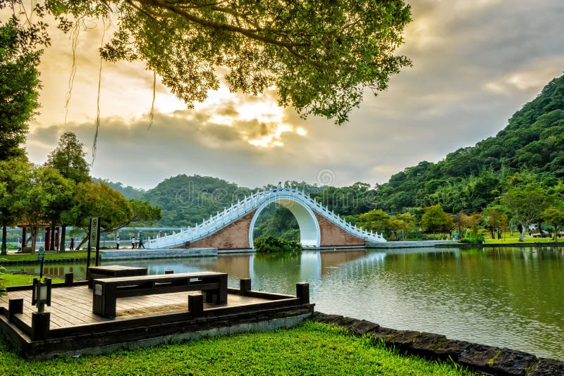 Dahu park in taiwan stock photo. Image of reflection - 46842212