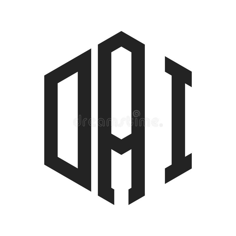DAI Logo Design. Initial Letter DAI Monogram Logo Using Hexagon Shape ...