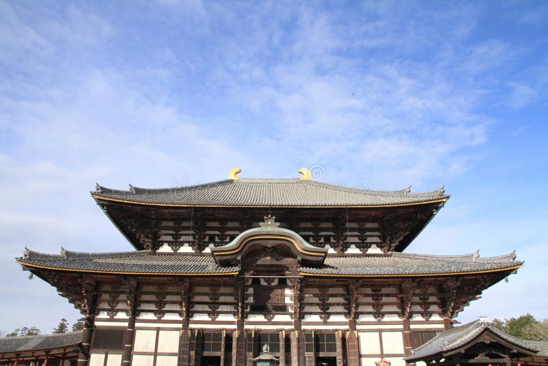 Daibutsuden of Todai Ji in Nara Stock Image - Image of nara, buddha ...