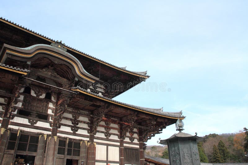 Daibutsuden of Todai Ji in Nara Stock Image - Image of heritage, sunny ...