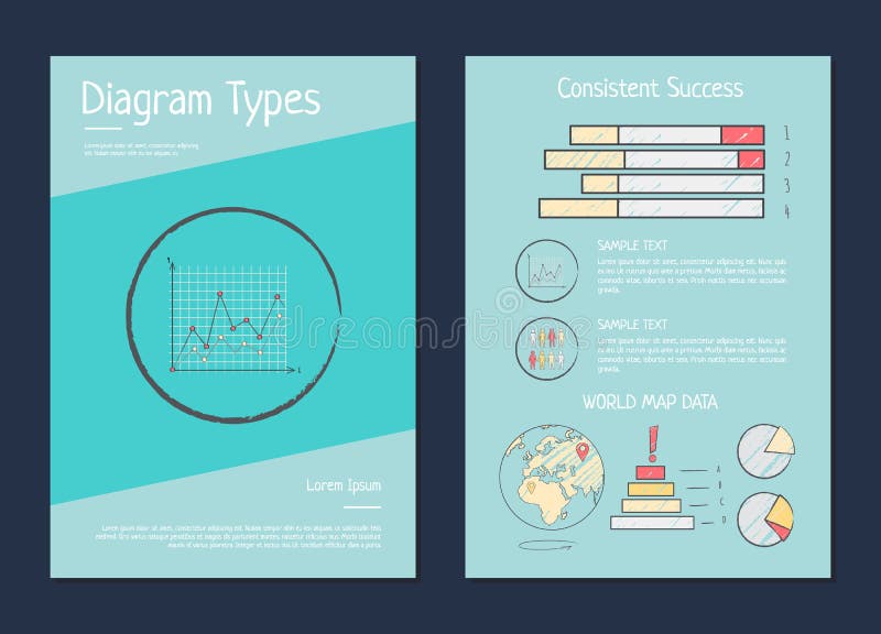 Daigram Types Presentation Vector Illustration Stock Vector ...