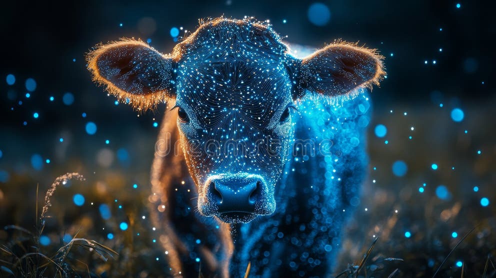 Dairy Farm of the Future: Cows, Technology, and Innovation Stock Photo ...