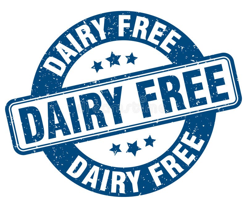 Dairy Free Stamp. Dairy Free Label. Round Grunge Sign Stock Vector ...