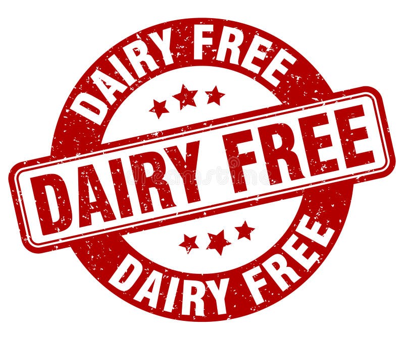 Dairy Free Stamp. Dairy Free Label. Round Grunge Sign Stock Vector ...