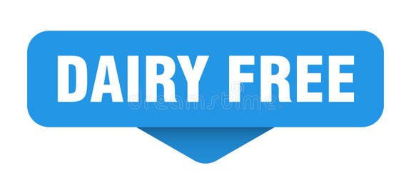 Dairy Free Sticker. Dairy Free Sign on Transparent Background Stock ...