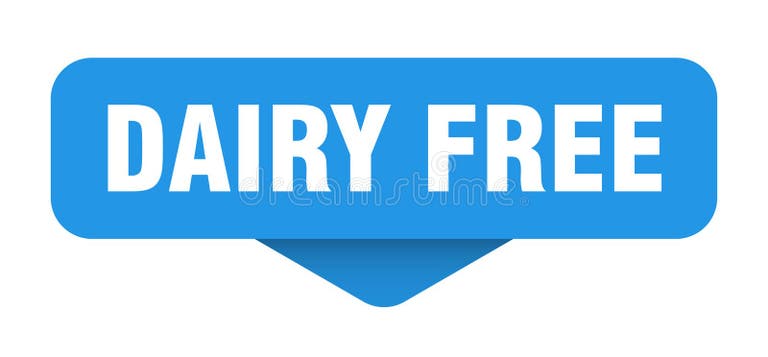 Dairy Free Sticker. Dairy Free Sign on Transparent Background Stock ...