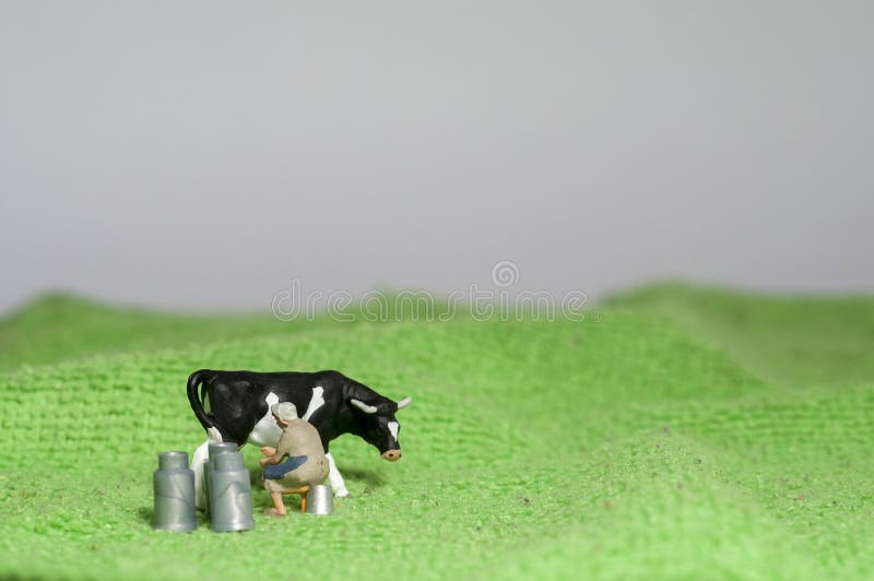 Dairy made. stock photo. Image of grass, macro, model - 65085240