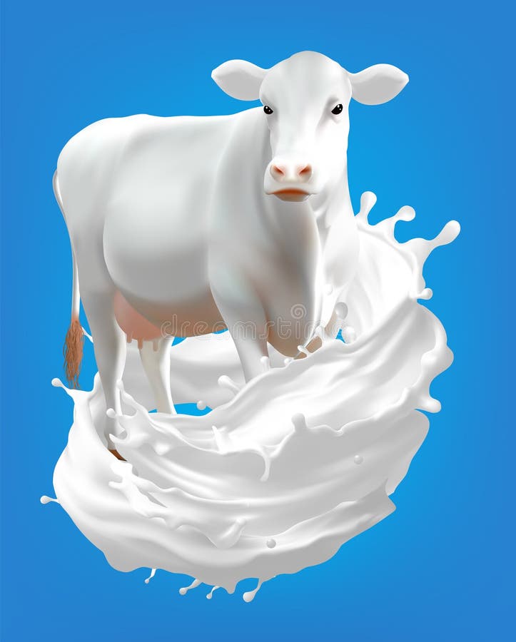 Dairy Poster. Milk Products Ads Placard Decent 3d Vector Template Stock ...