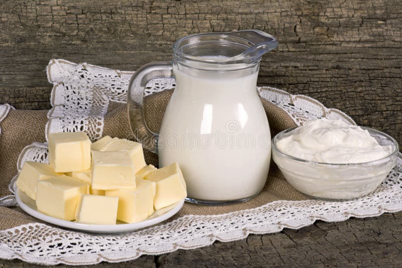 Dairy produce stock photo. Image of milk, cream, food - 38753468