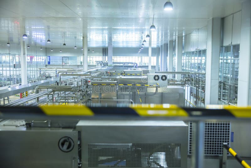 Dairy production workshop stock photo. Image of pipe - 176593178