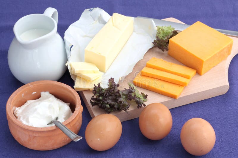 Dairy products stock image. Image of calcium, group, cloth - 19199577