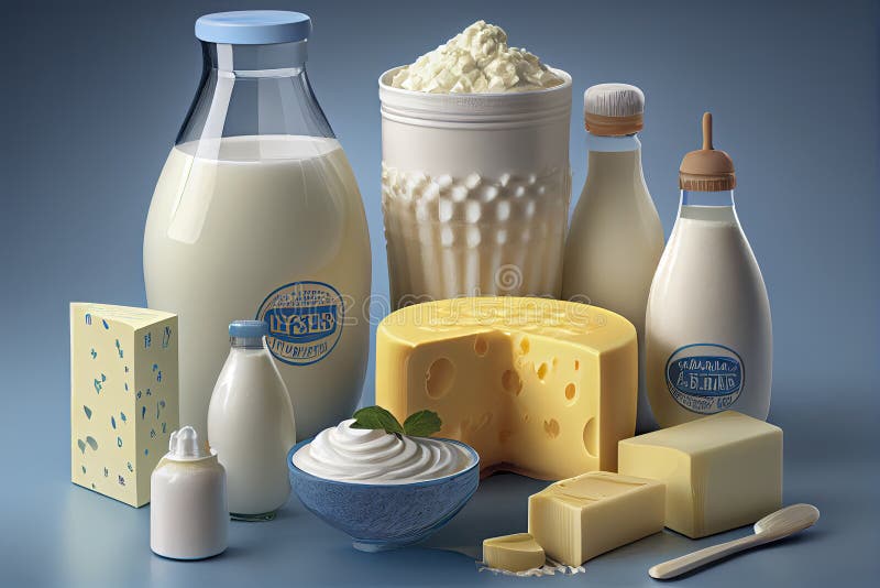 Dairy Products stock illustration. Illustration of friendly - 273933816