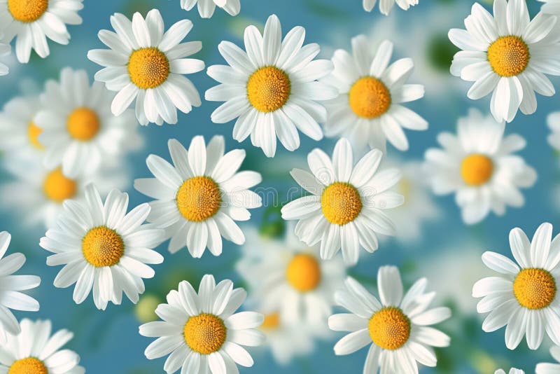 Daisies Graphic Pattern Clip Art Design Stock Illustration ...