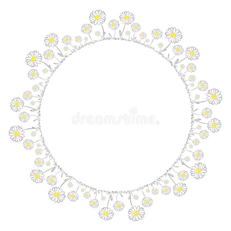 Chain Daisy Drawing Stock Illustrations – 335 Chain Daisy Drawing Stock ...