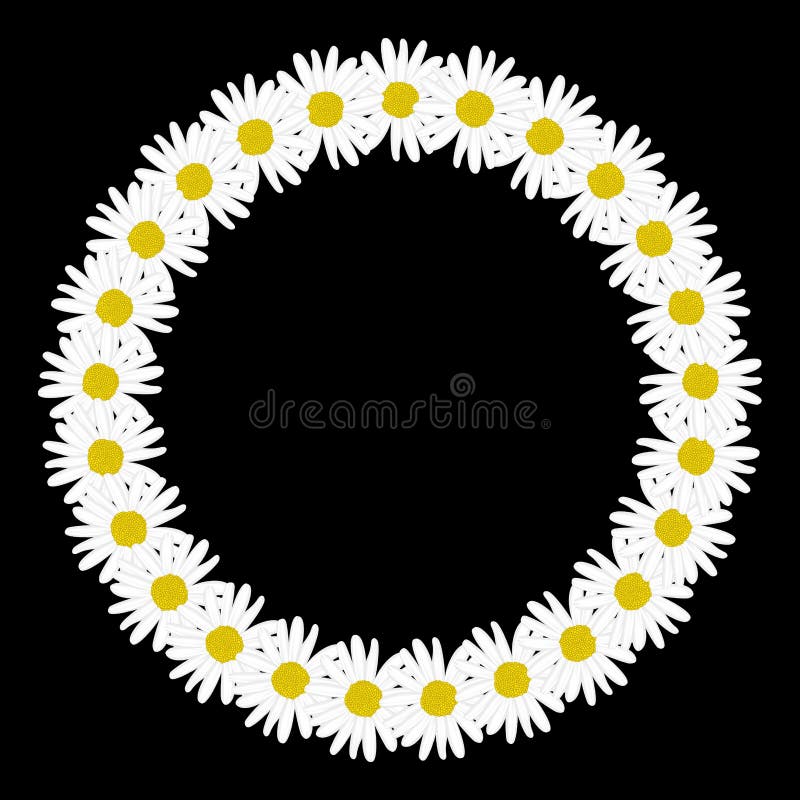 Daisy Chain Border Clip Art