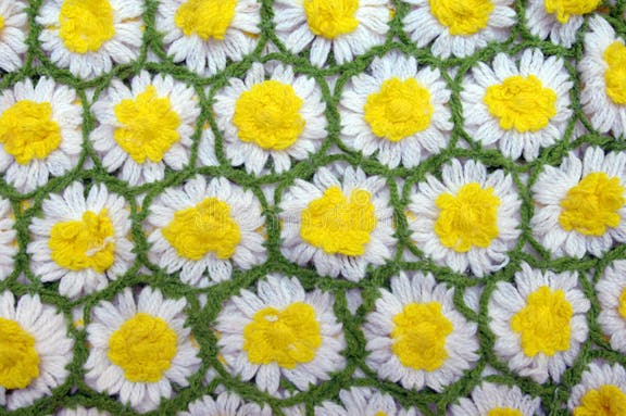 Daisy Chains stock image. Image of crochet, knit, texture - 10493679