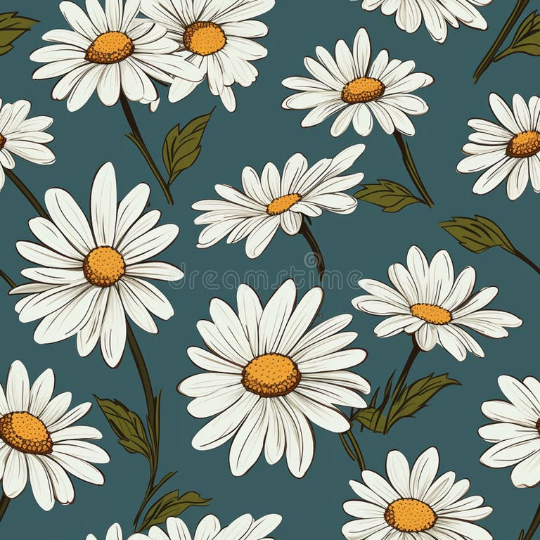 Daisy Collage Art for Creative Expression Stock Illustration ...