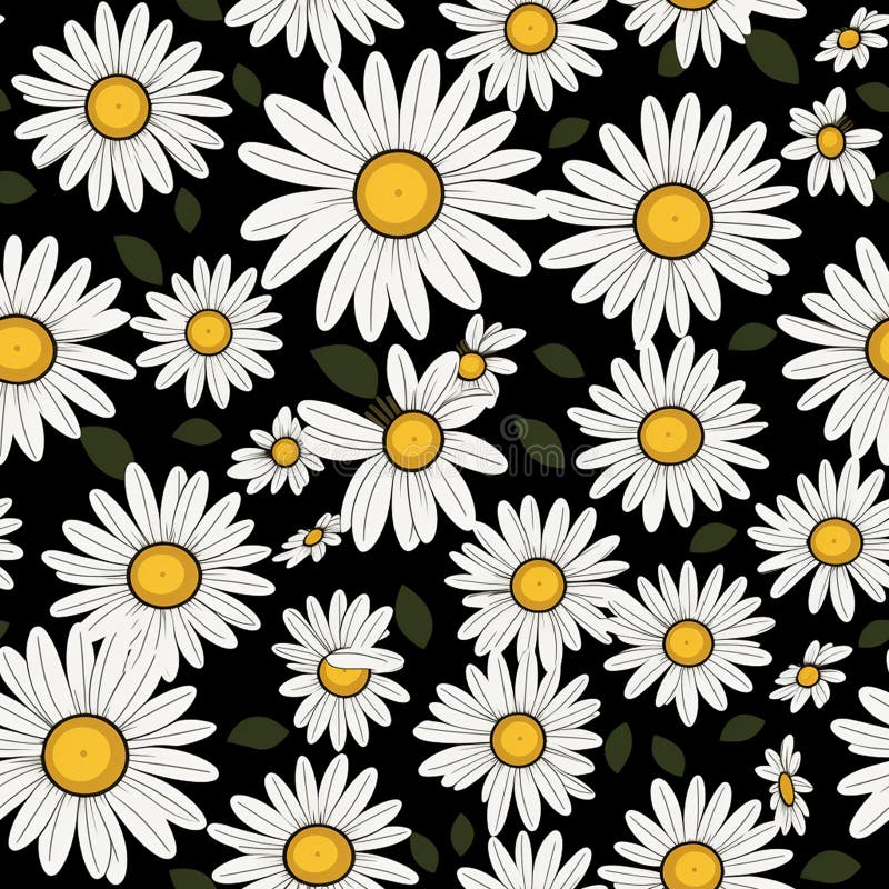 Daisy Collage Art for Unique Art Stock Vector - Illustration of ...