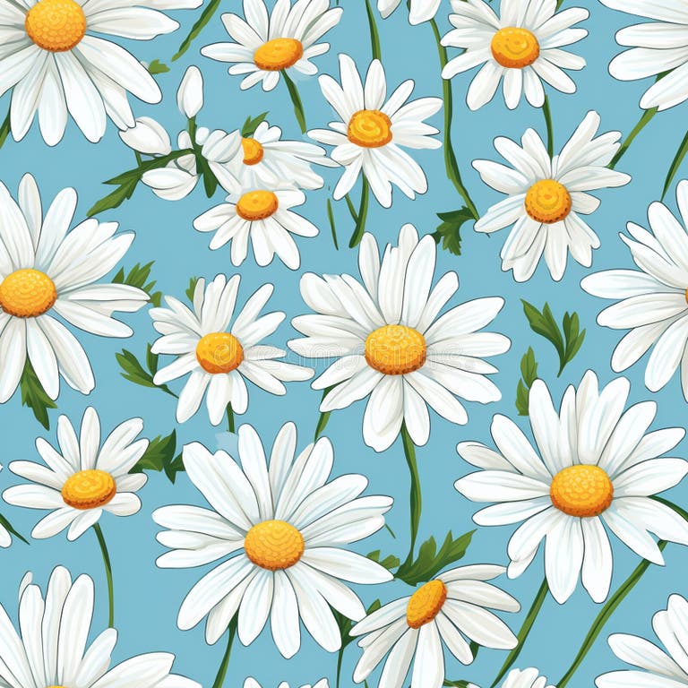 Daisy Collage Art for Unique Art Stock Illustration - Illustration of ...