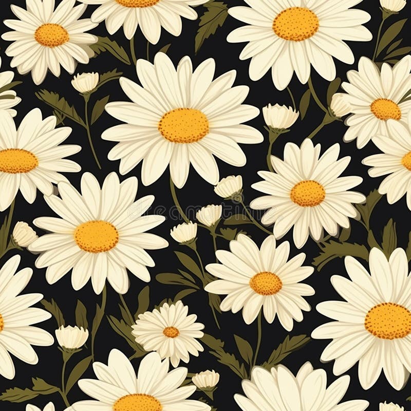 Daisy Collage Art for Unique Art Stock Illustration - Illustration of ...