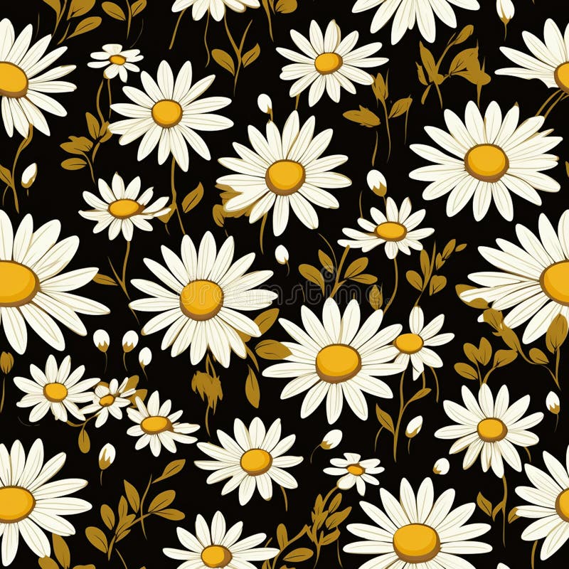 Daisy Collage Art for Unique Art Stock Illustration - Illustration of ...
