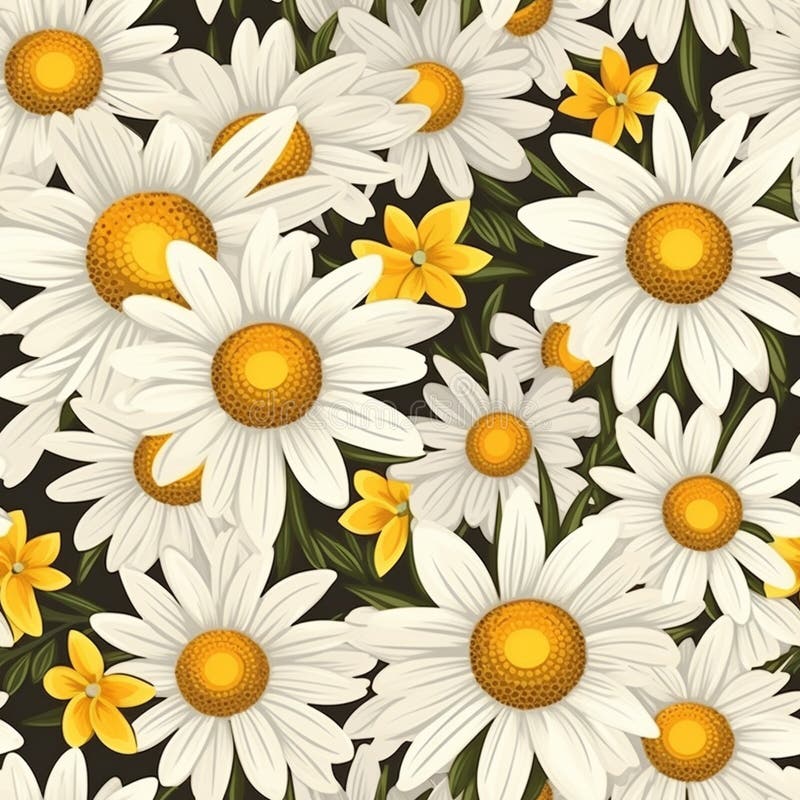 Daisy Cover for Magazine Cover Design Stock Illustration - Illustration ...