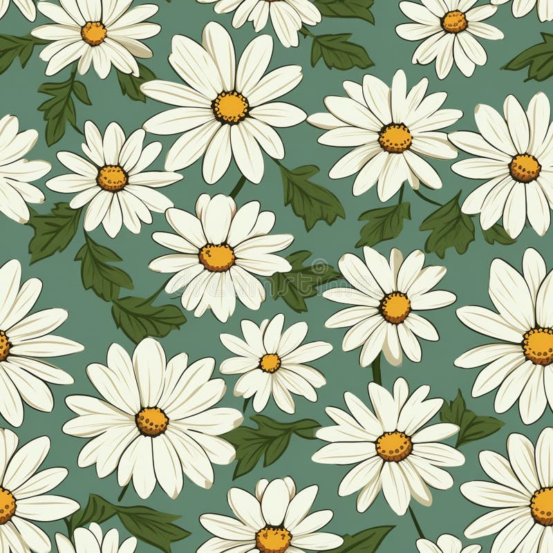 Daisy Cover for Magazine Cover Design Stock Illustration - Illustration ...