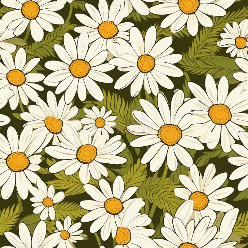 Daisy Design for Brochure Design Stock Vector - Illustration of leavs ...