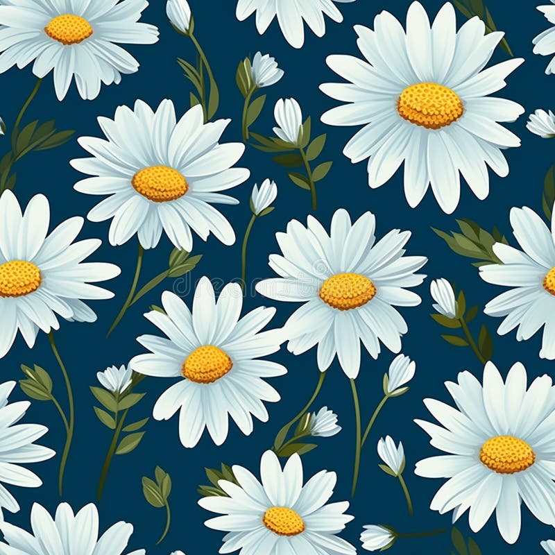 Daisy Design for Stationery Design Stock Illustration - Illustration of ...