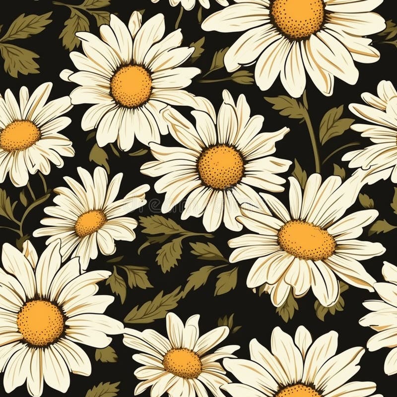 Daisy Fashion Illustration for Dreamy Touch Stock Illustration ...