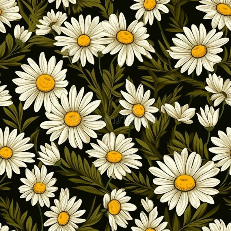 Daisy Fashion Illustration for Dreamy Touch Stock Illustration ...