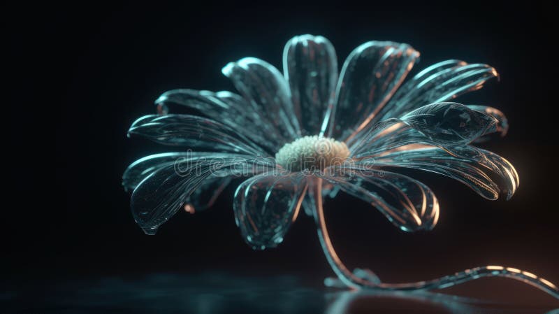 Daisy Flower Creative Floristic Artwork Stock Illustration ...