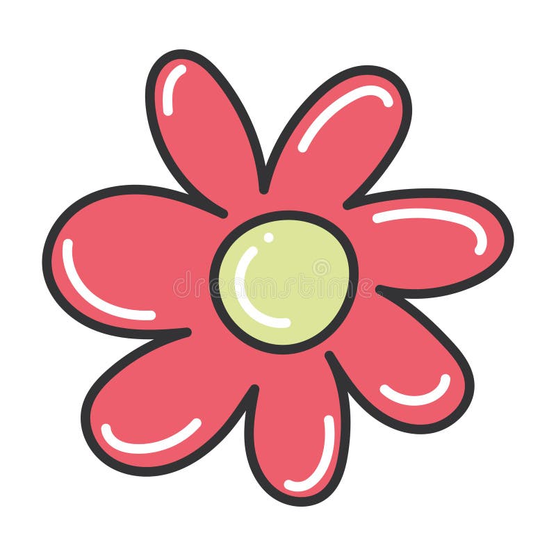 Daisy Flower Sketch Icon Hand Draw Vector Stock Vector - Illustration ...