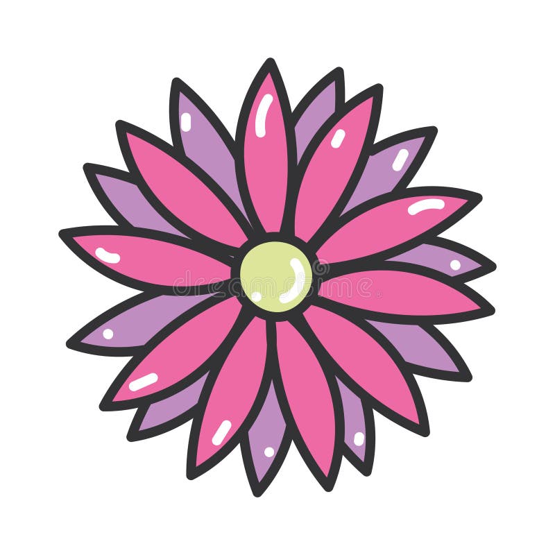 Daisy Flower Sketch Icon Hand Draw Vector Stock Vector - Illustration ...