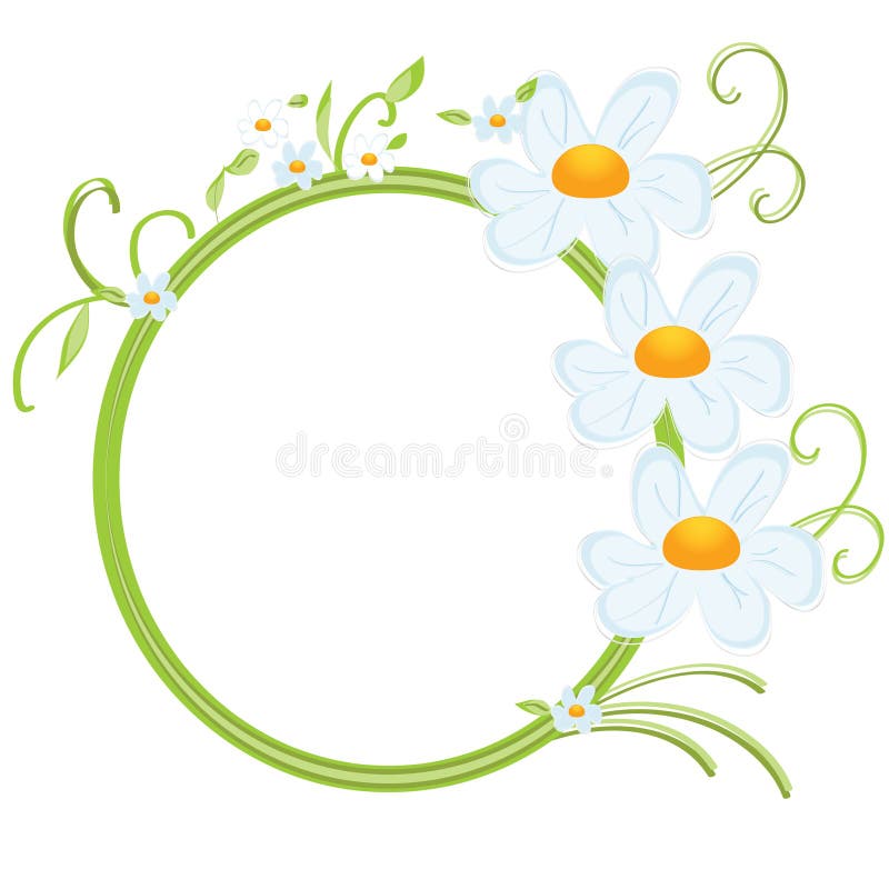 Daisy-frame stock vector. Illustration of flower, daisy - 30654183