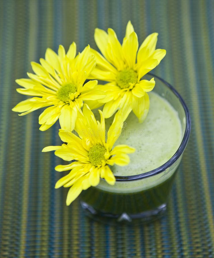 Daisy health drink stock image. Image of flower, diet - 5678965