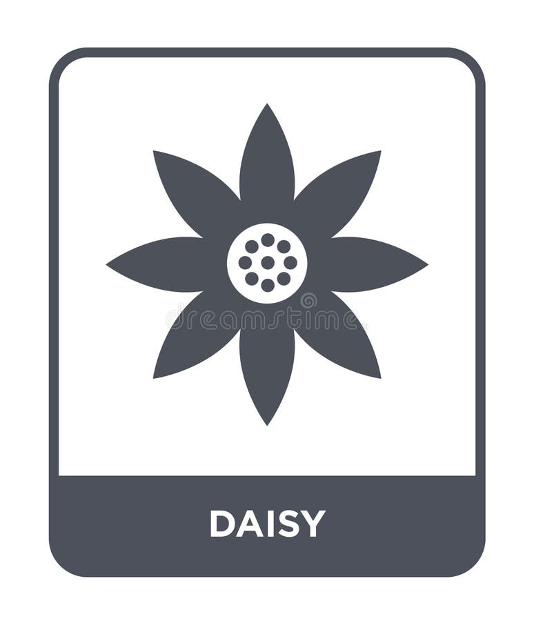Daisy Icon in Trendy Design Style. Daisy Icon Isolated on White ...
