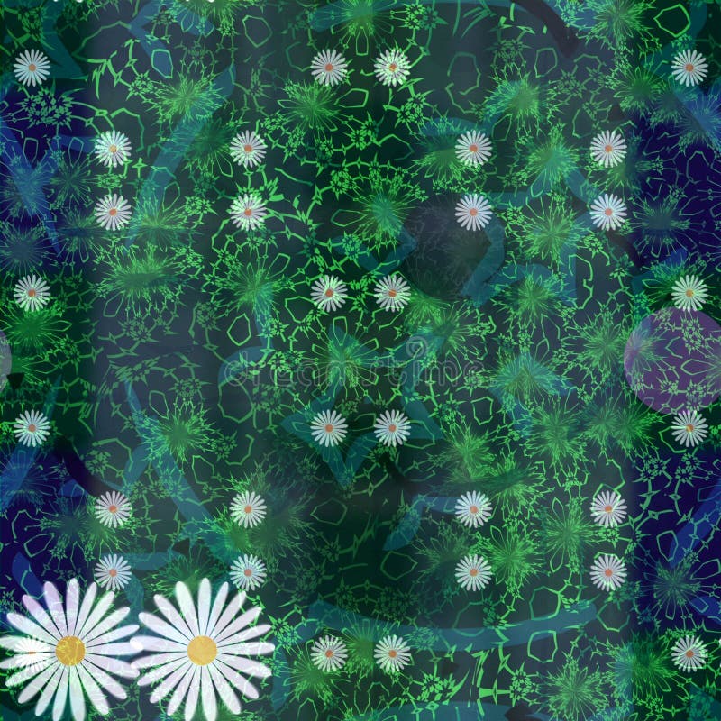 Daisy May Seamless Background Stock Illustration - Illustration of ...