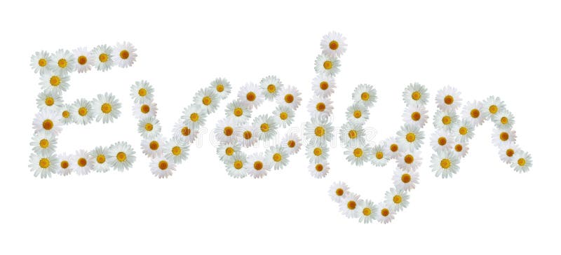 Evelyn Name Text Word with Love Heart Hand Written for Logo Typography ...