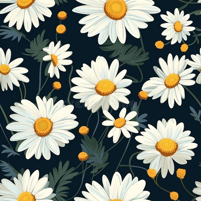 Daisy Website Header for Elegant Homepage Stock Illustration ...