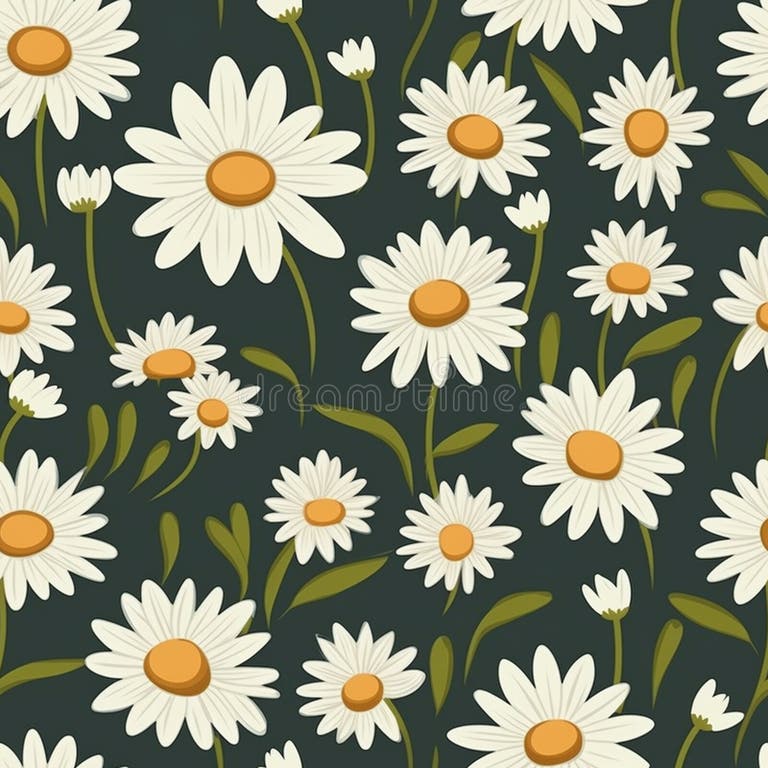 Daisy Website Header for Elegant Homepage Stock Illustration ...