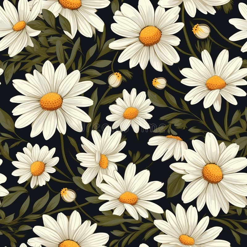 Daisy Website Header for Elegant Look Stock Illustration - Illustration ...