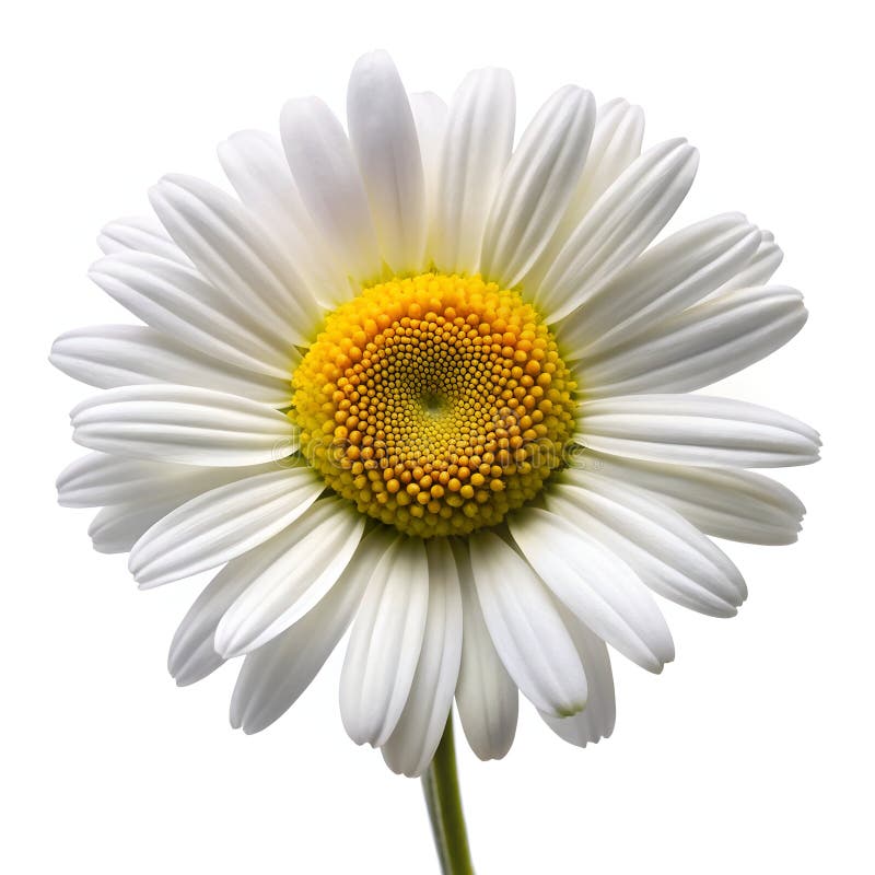 Daisy on white background stock illustration. Illustration of plant ...
