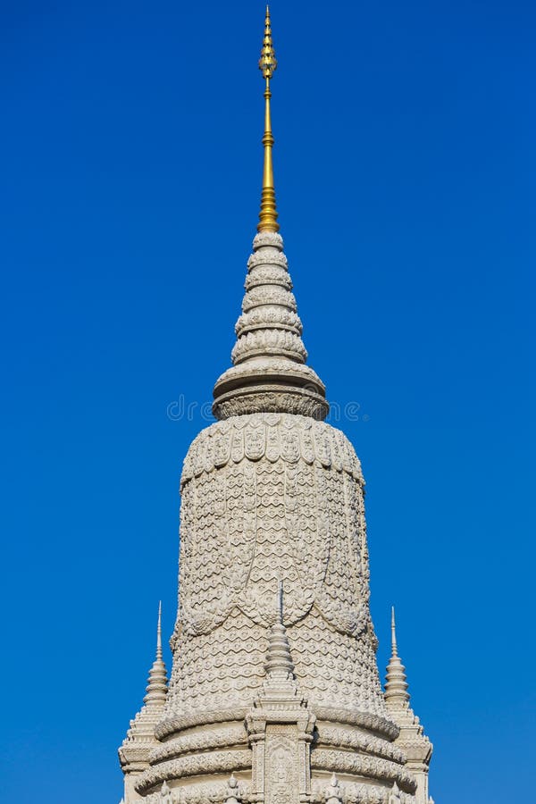 Dak Van Tempel in Royal Palace, Phnom Penh Khmer Architectu Stock Foto ...