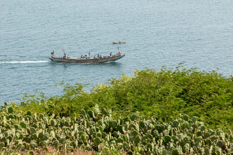 Dakar Coastline, Beach and Vegetation. Dakar. Senegal Stock Image ...