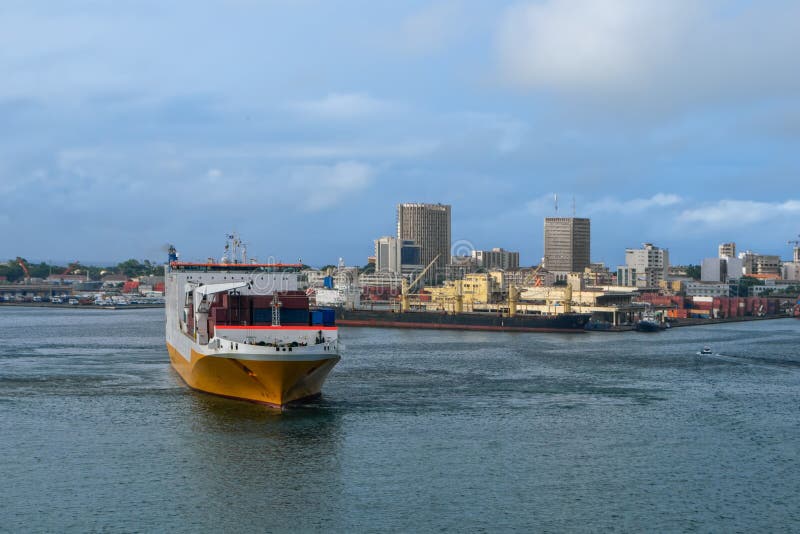 Dakar port stock image. Image of business, port, commercial - 33989449