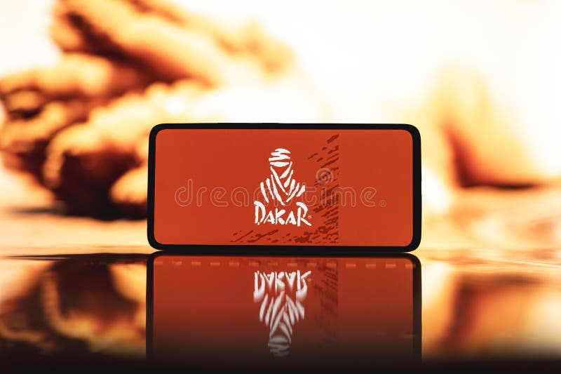 Dakar Rally Logo Displayed on Screen Editorial Photo - Image of ...