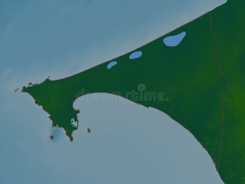 Dakar, Senegal. Physical. No Legend Stock Illustration - Illustration ...