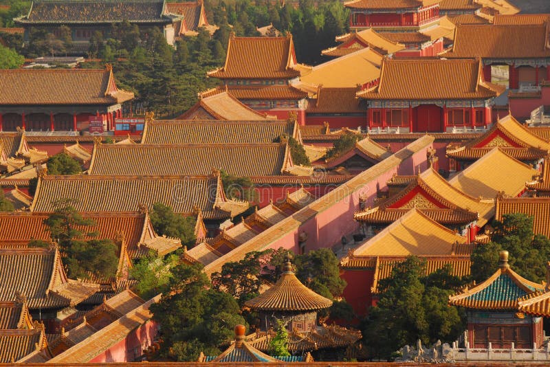 Verboden Stad stock foto. Image of zonnig, zonneschijn - 14215726