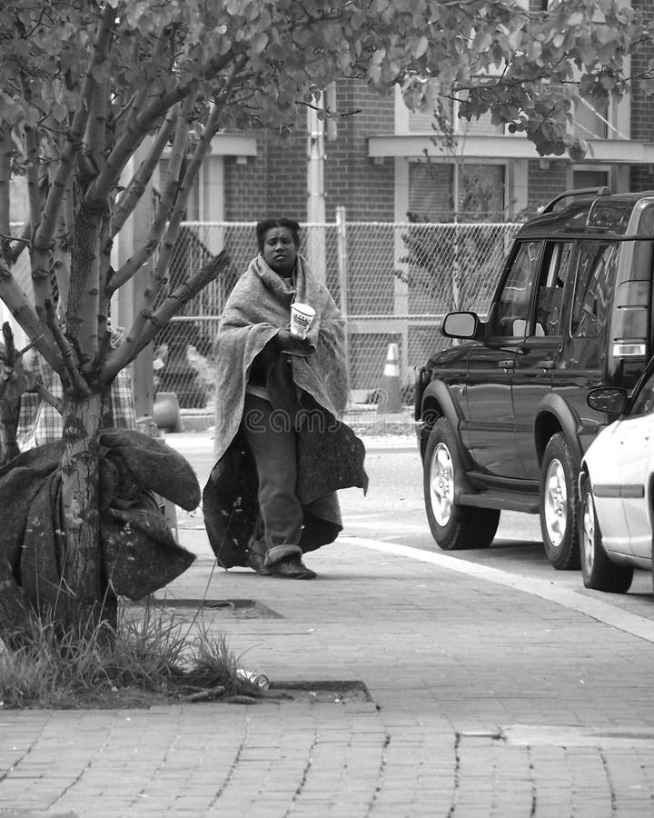 Daklozen stock afbeelding. Image of stad, beelden, armoede - 3255833